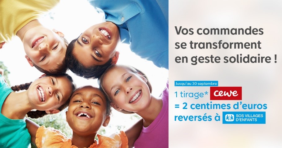 Une rentrée solidaire avec Cewe - SOS Villages d'Enfants